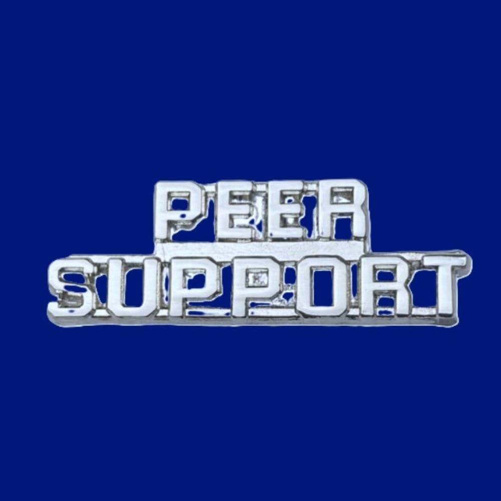 PEER SUPPORT Insignia Pin: 1-1/2" Size, Item #1009 - PinHeadquarters.com
