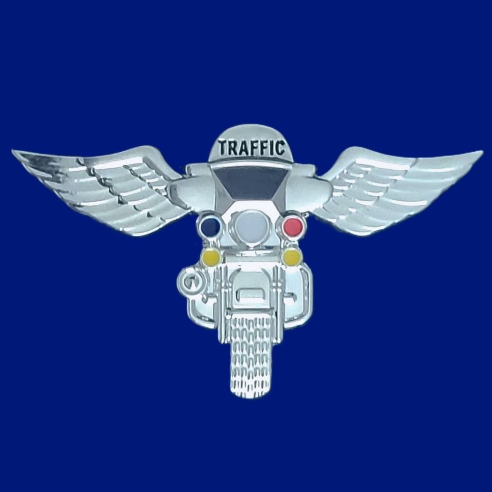 HD Motor-TRAFFIC Wing Pin: 2" W. Size, Silver-nickel, Item #811 ...