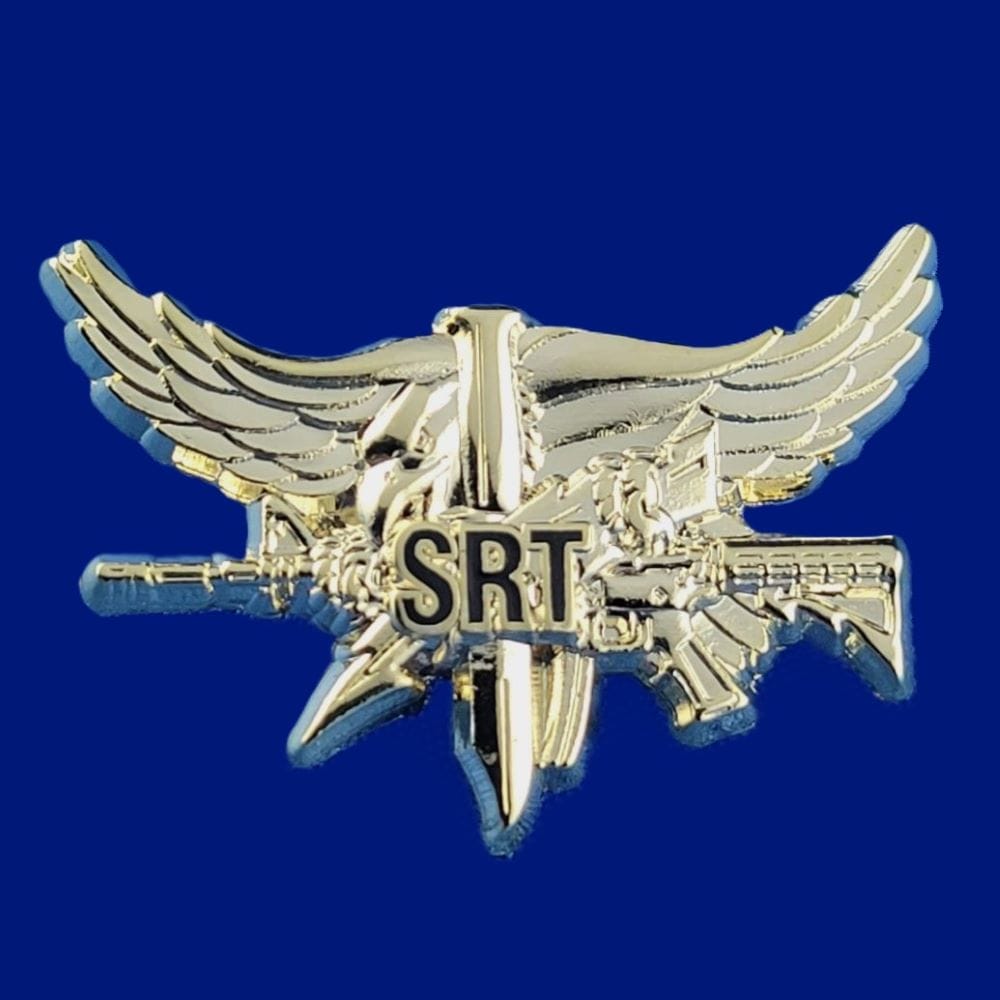 SRT Eagle Pin: 1-2/8" Size, 10K Gold Plated, Item #1107 ...