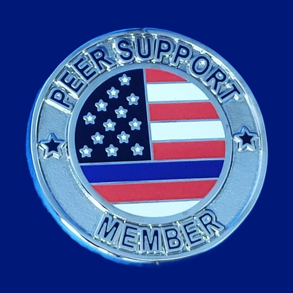 Law Enforcement PEER Support Pin: 1-1/8" Size, Item #1007 - PinHeadquarters.com