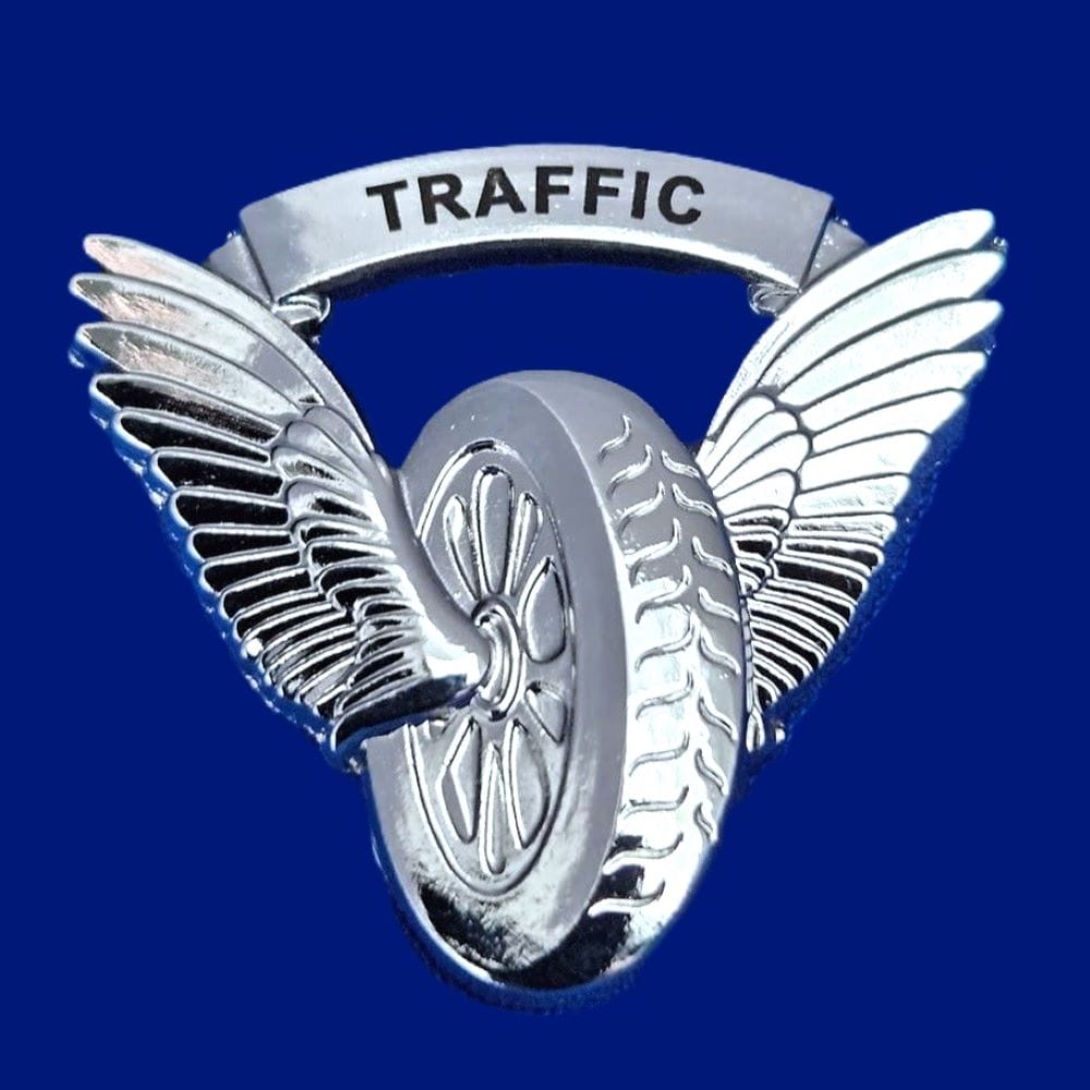 Motor Wheel-Traffic Wing Pin: 1-1/2" Size, Item #833 - PinHeadquarters.com