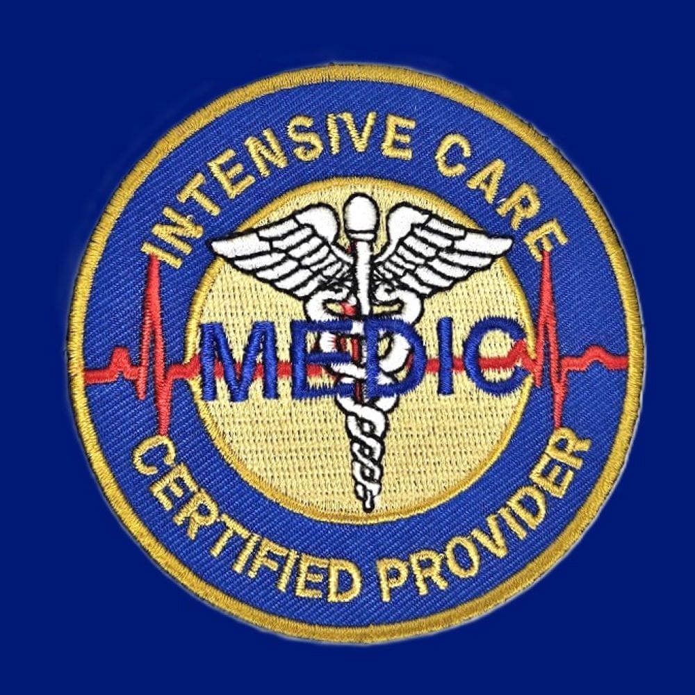 Intensive Care Certified Provider MEDIC: 3" Embroidered Patch, Item ...