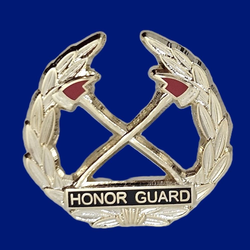 Fire Axe-Leaf Honor Guard Pin: 1" Size, 10K Gold Plated, Item #149 ...