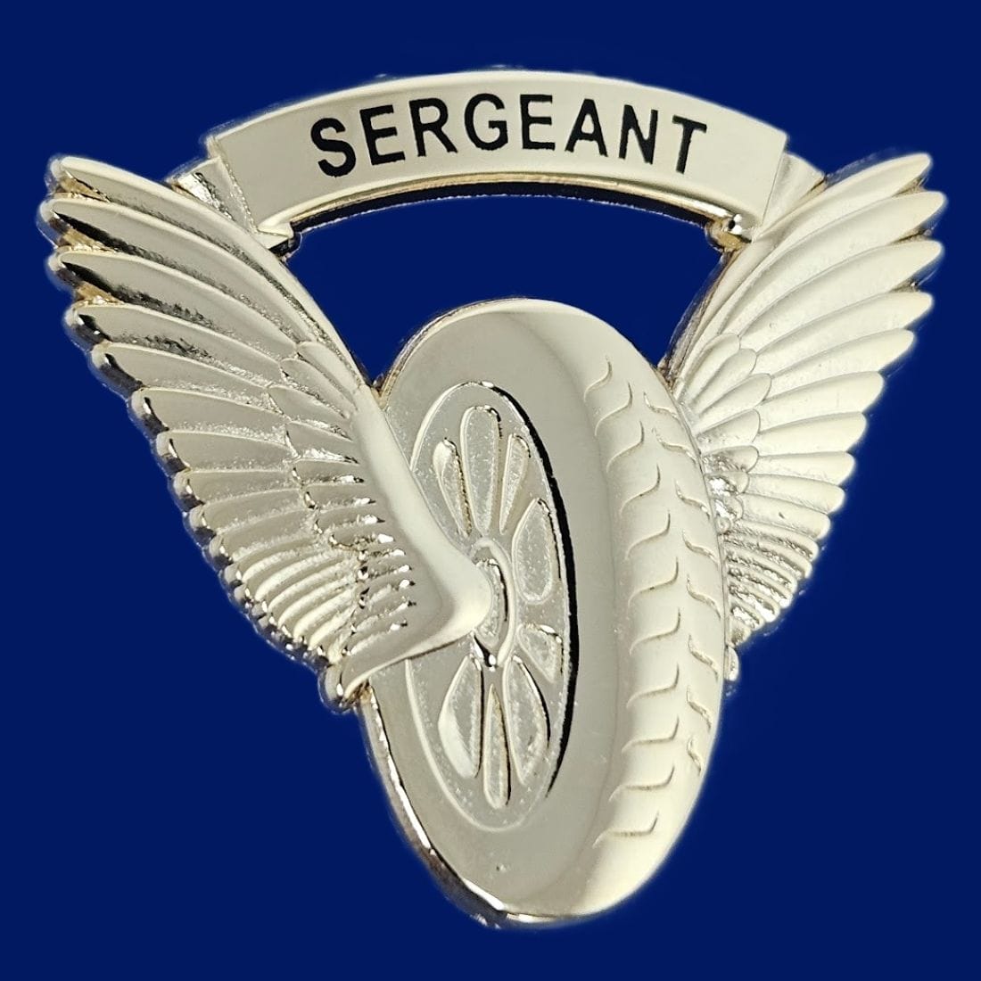 Motor Wheel-SERGEANT Wing Pin: 1-5/8" W. Size, 10K Gold Plated, Item ...