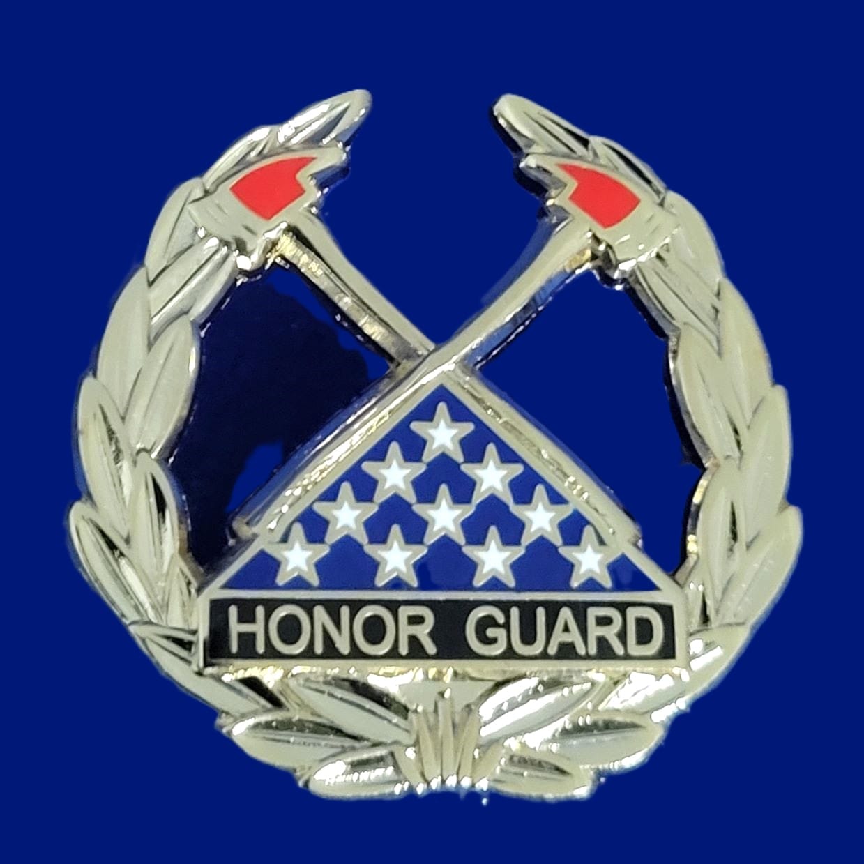 Flag-Fire Axe Leaf Honor Guard Pin: 1-1/4" Size, 10 mm Post,10K Gold ...